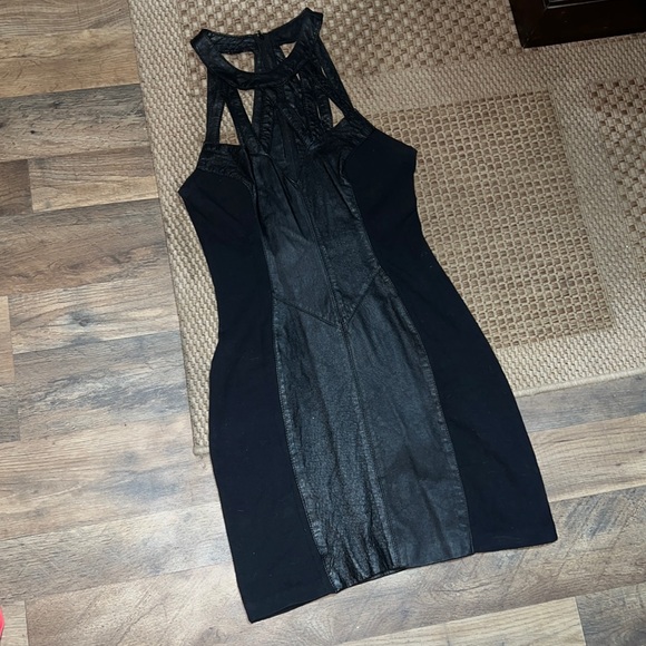 Wilson | Dresses | Wilsons Vintage 8s 90s Leather Dress | Poshmark